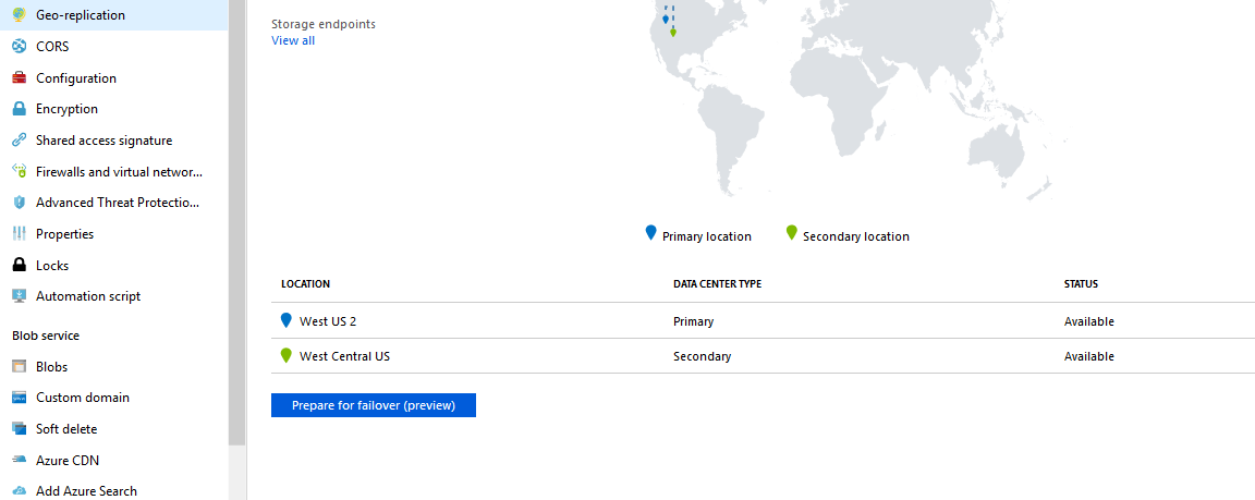 Azure Storage Account:- Manual Failover - Thomas Thornton Blog