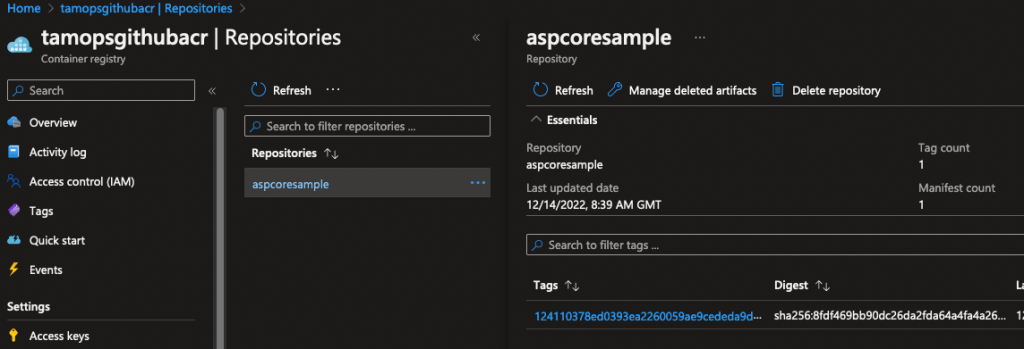 Build and push Docker Image to Azure Container Registry using GitHub Action – Thomas Thornton ...